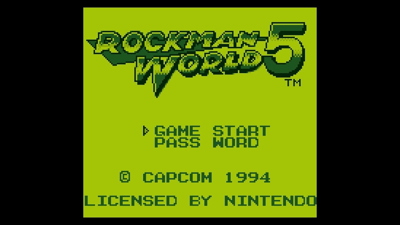 GB - Rockman World 5 / ロックマンワールド 5 - Intro Movie - YouTube