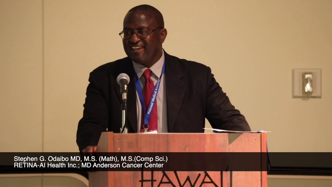 AI & Tech in Medicine Symposium (Part 5 of 7), Dr. Stephen Odaibo - YouTube