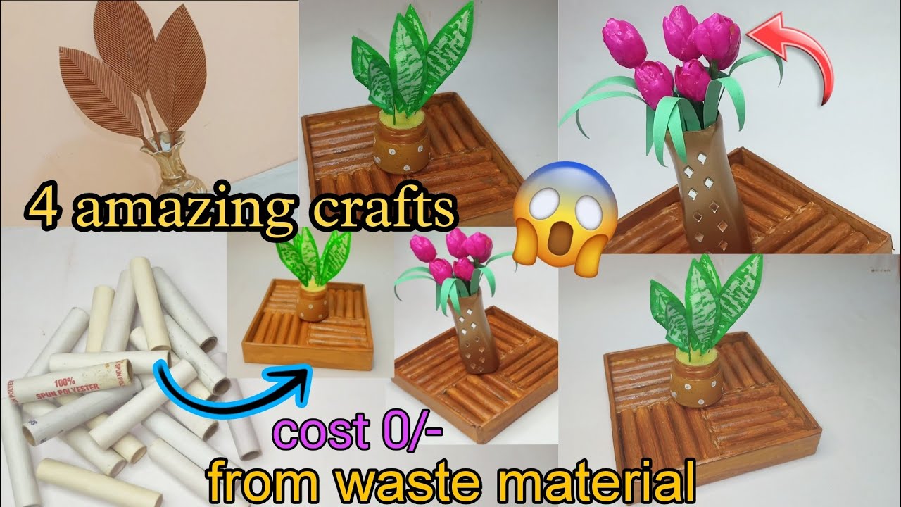 amazing waste material😱 craft ideas / reuse your waste material/ best ...