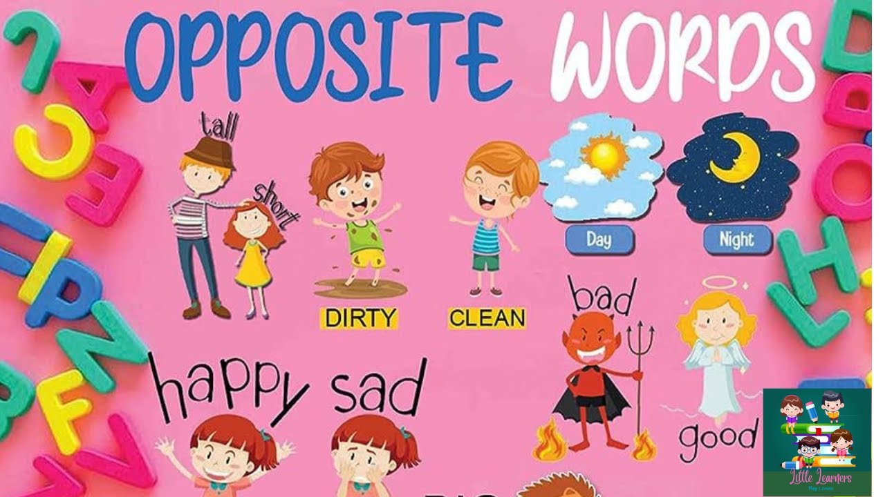 opposite words video for kids| kids vocabulary| learn english| kids ...
