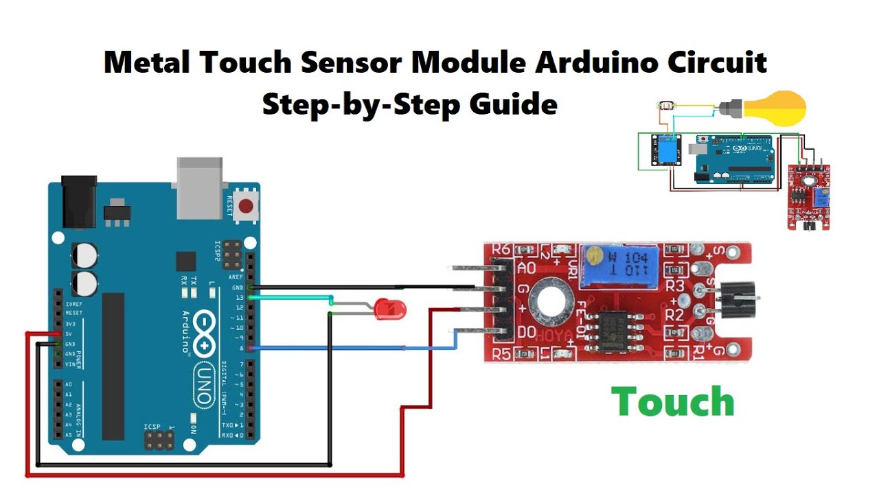 Metal Touch Sensor Module Arduino Circuit Step By Step Guide Youtube