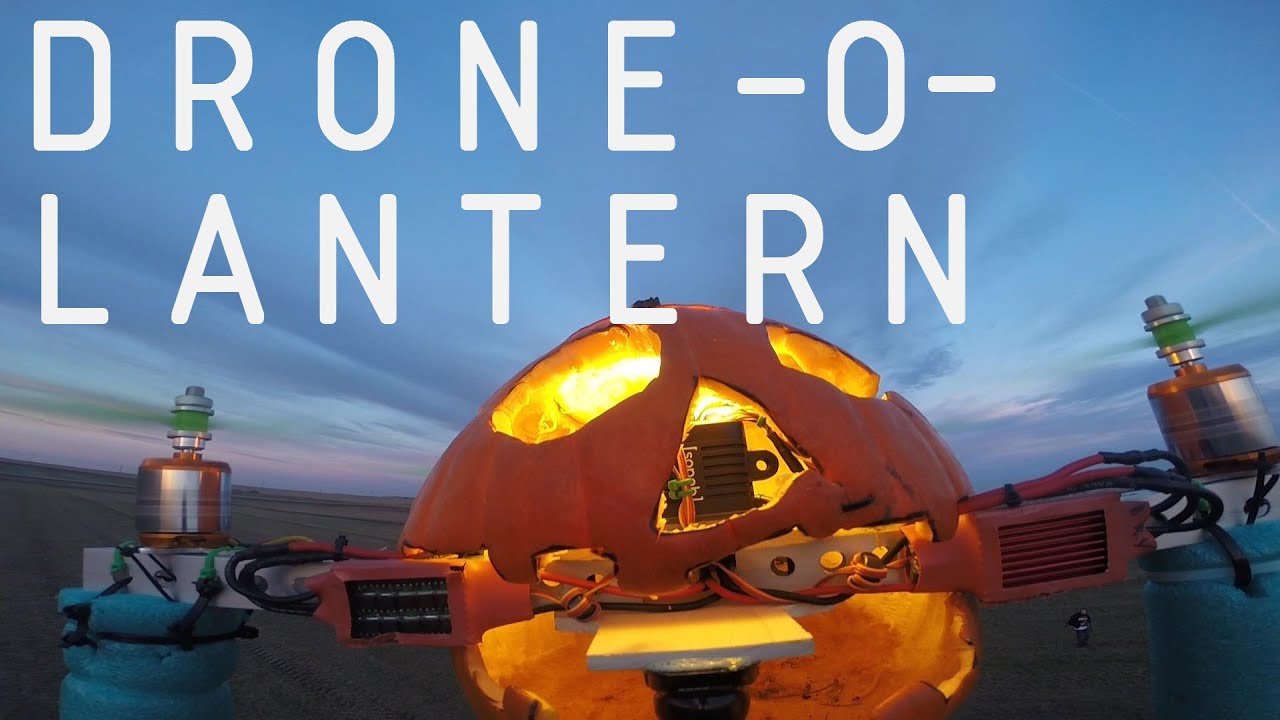 Drone-O-Lantern: The Flying Pumpkin - YouTube