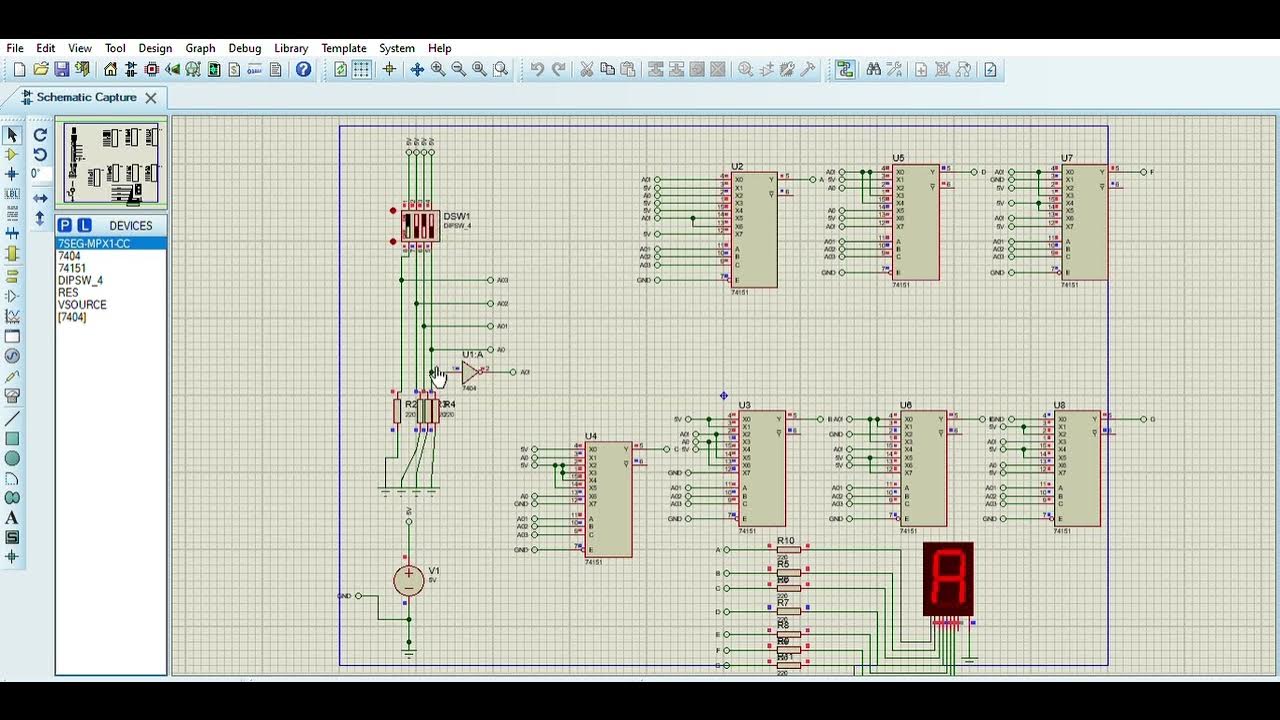 MULTIPLEXOR DEBER Proteus 8 Professional Schematic Capture 2022 08 24 ...