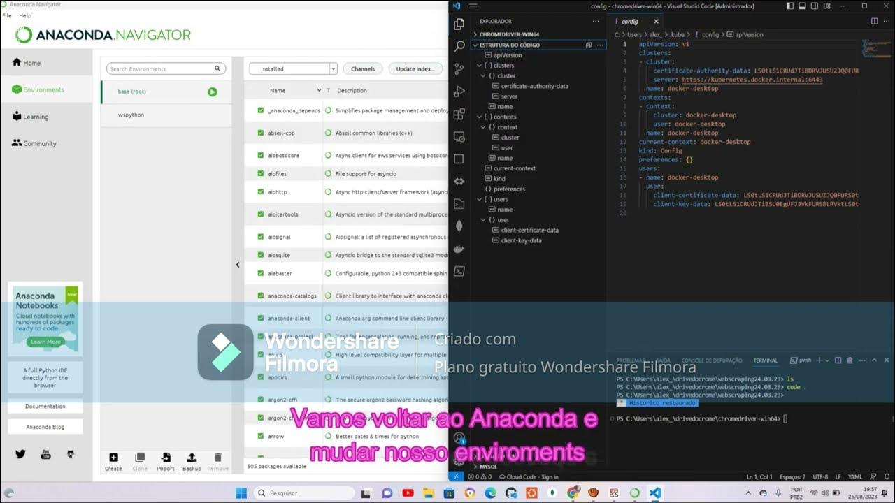 Criando o primeiro app em Django, usando o VSCode do Anaconda - YouTube