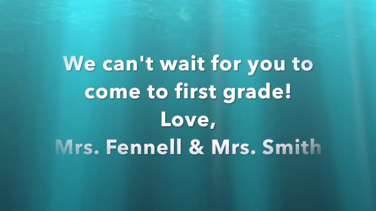 First Grade Move Up Day - YouTube
