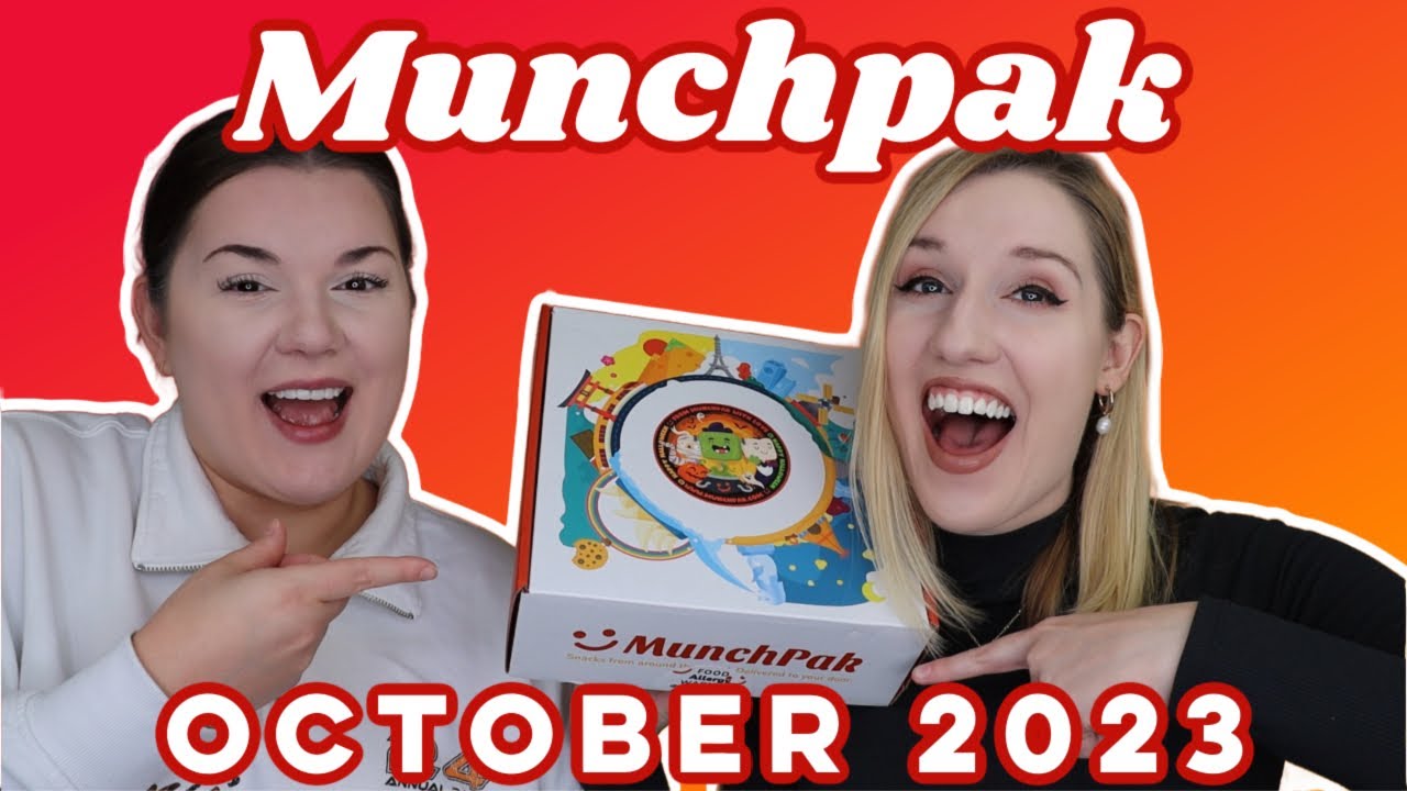 Munchpak | Unboxing & Tasting | October 2023 - YouTube