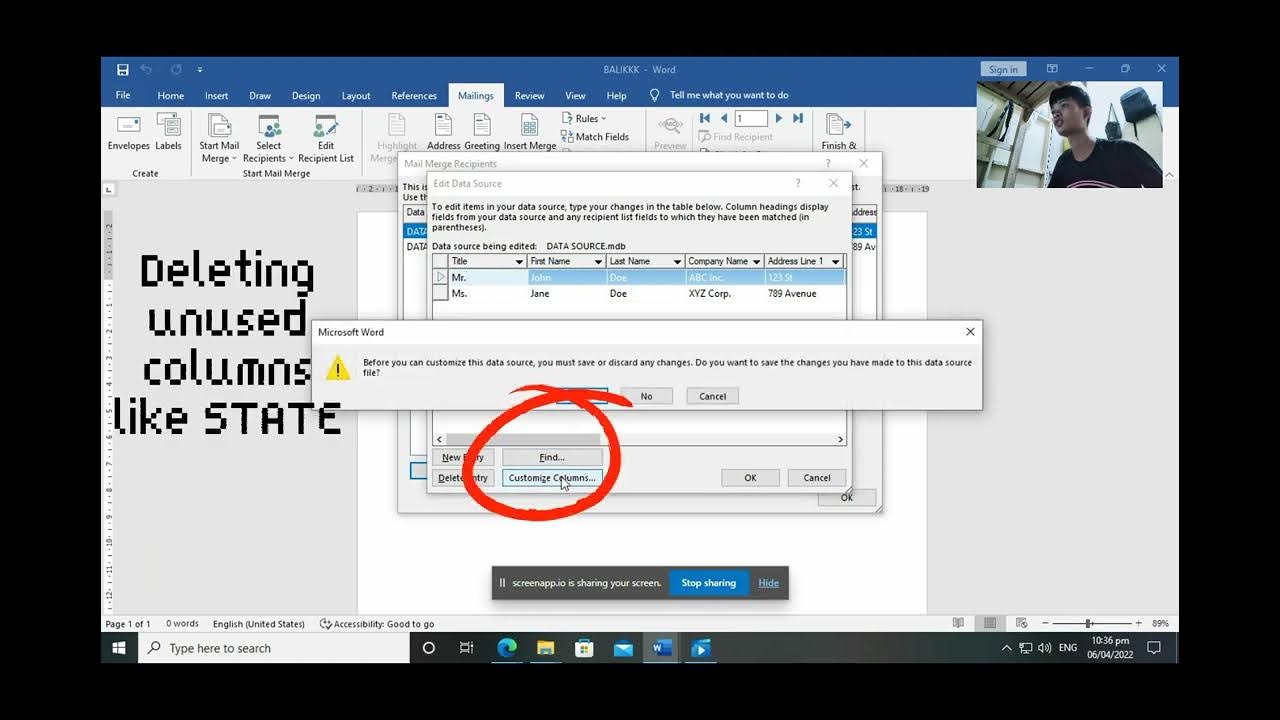 Mail Merge and Label Generation - DEMO+TUTORIAL - YouTube