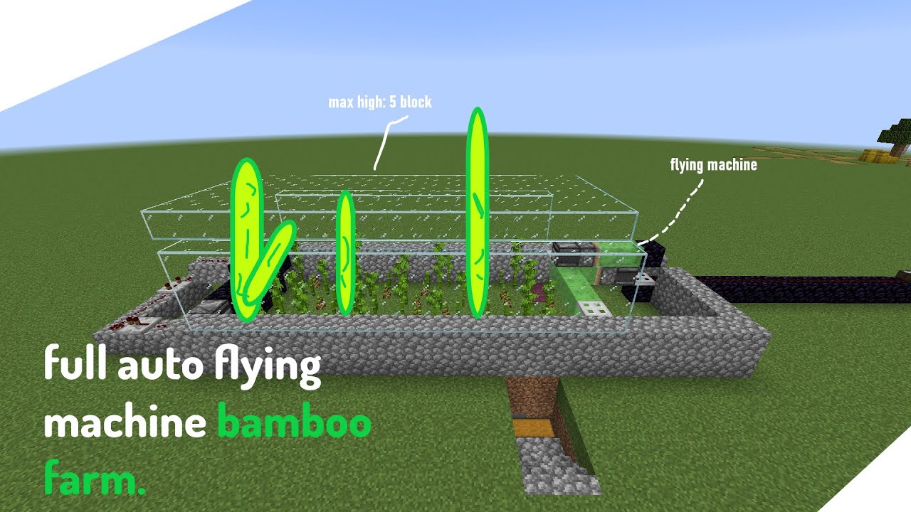 cara membuat Full auto flying machine bamboo farm - YouTube