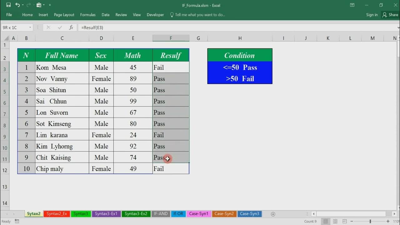 6 Control Statement IF ElseIF - YouTube