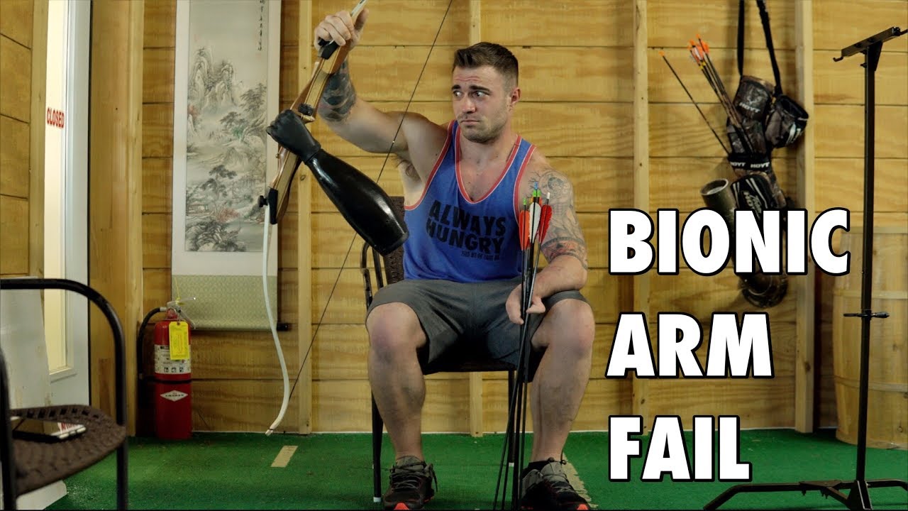 Bionic Arm Archery | Dropping a 50 Cal Rifle | Life With One Arm - YouTube