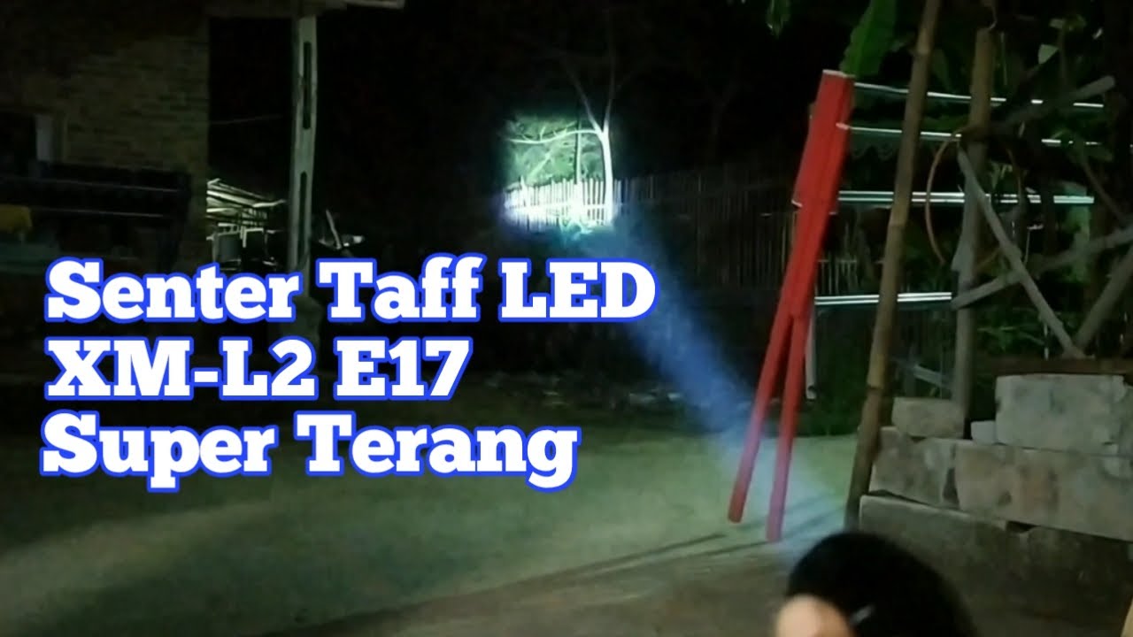 Senter Taff LED XM-L2 E17 Flashlight 8000 Lumens - YouTube