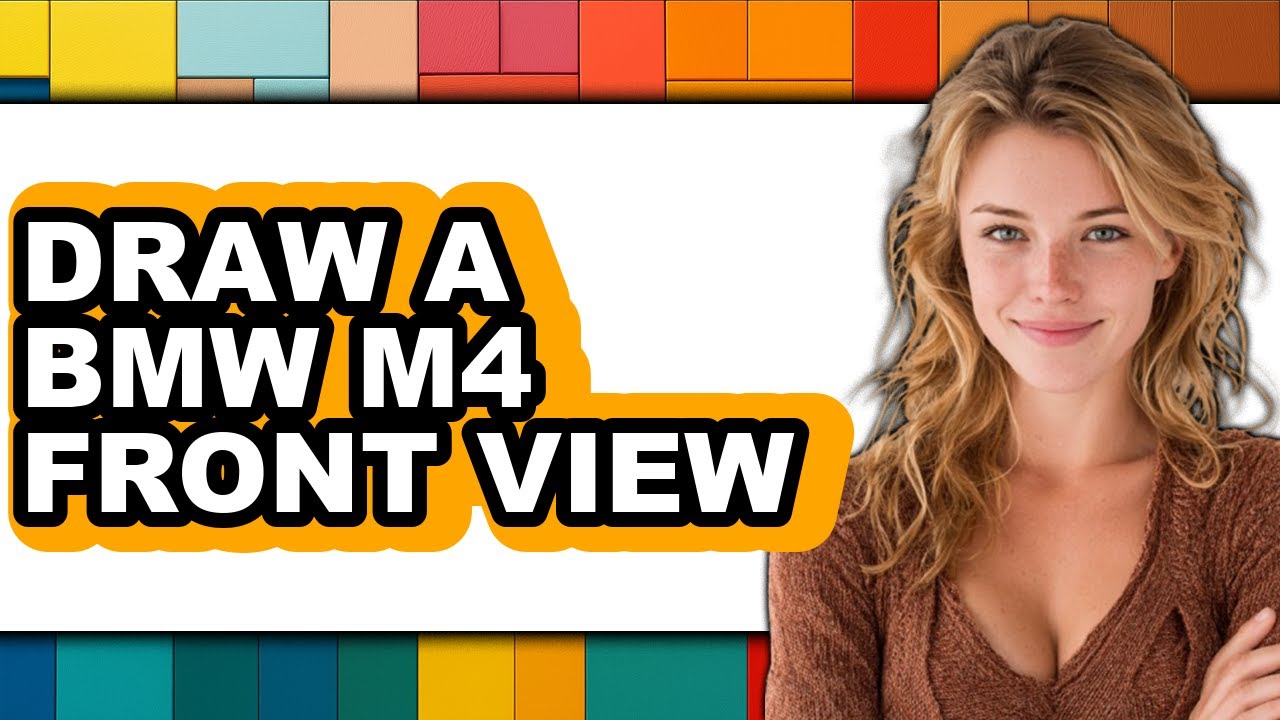 How To Draw A BMW M4 Front View - Easy Guide - YouTube