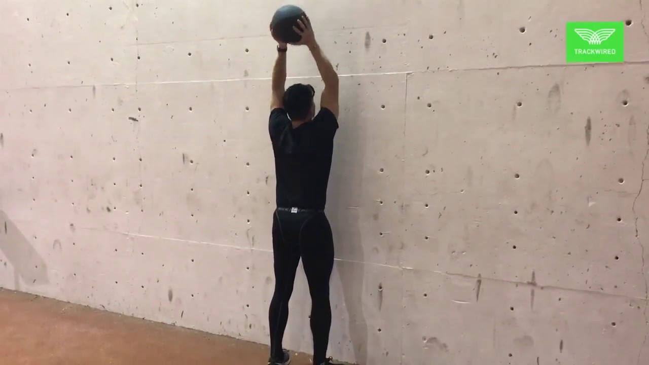 Med Ball Overhead Full Arm Extension - YouTube