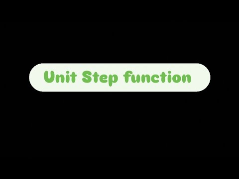 unit step function - YouTube