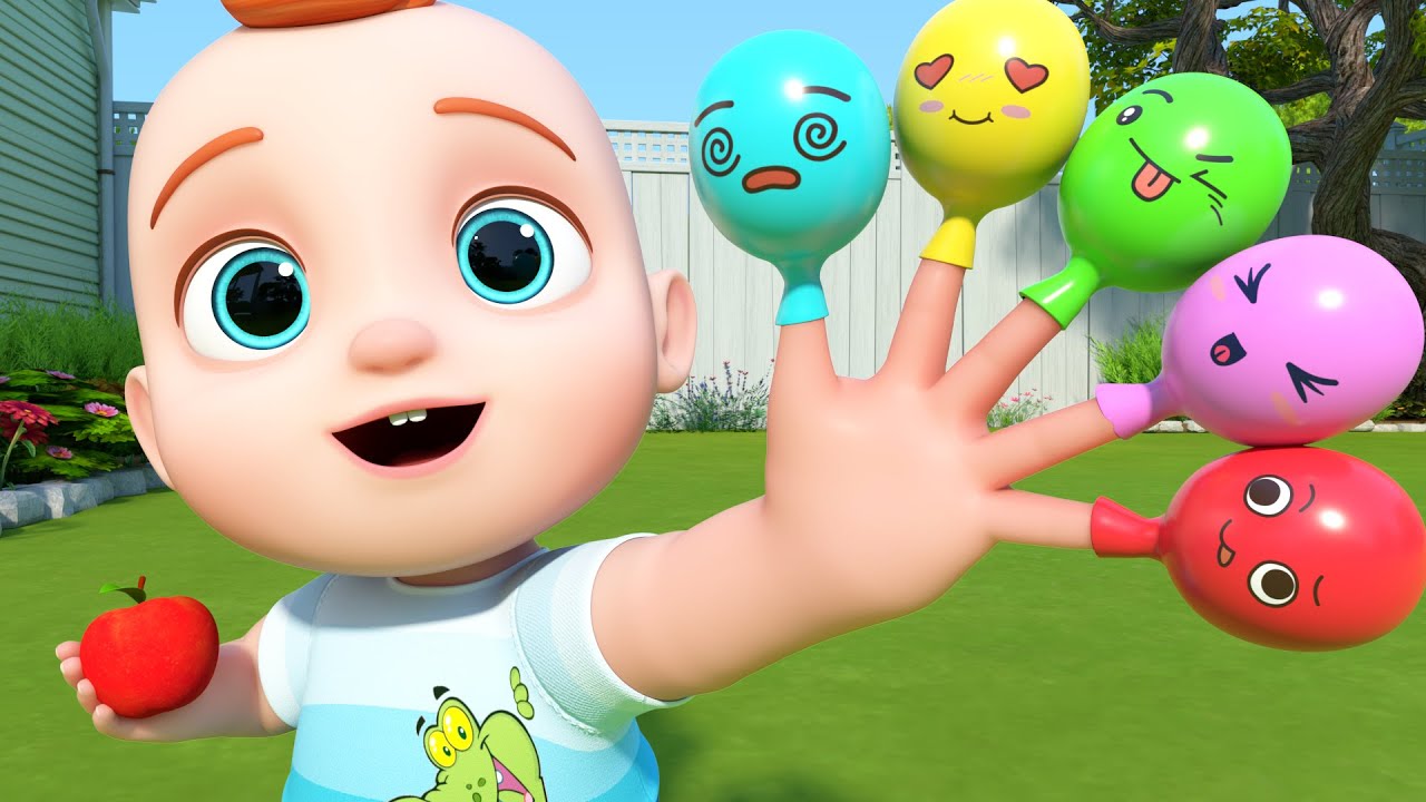 Finger Family Song (Balloon Version) | Boo Kids Song - YouTube