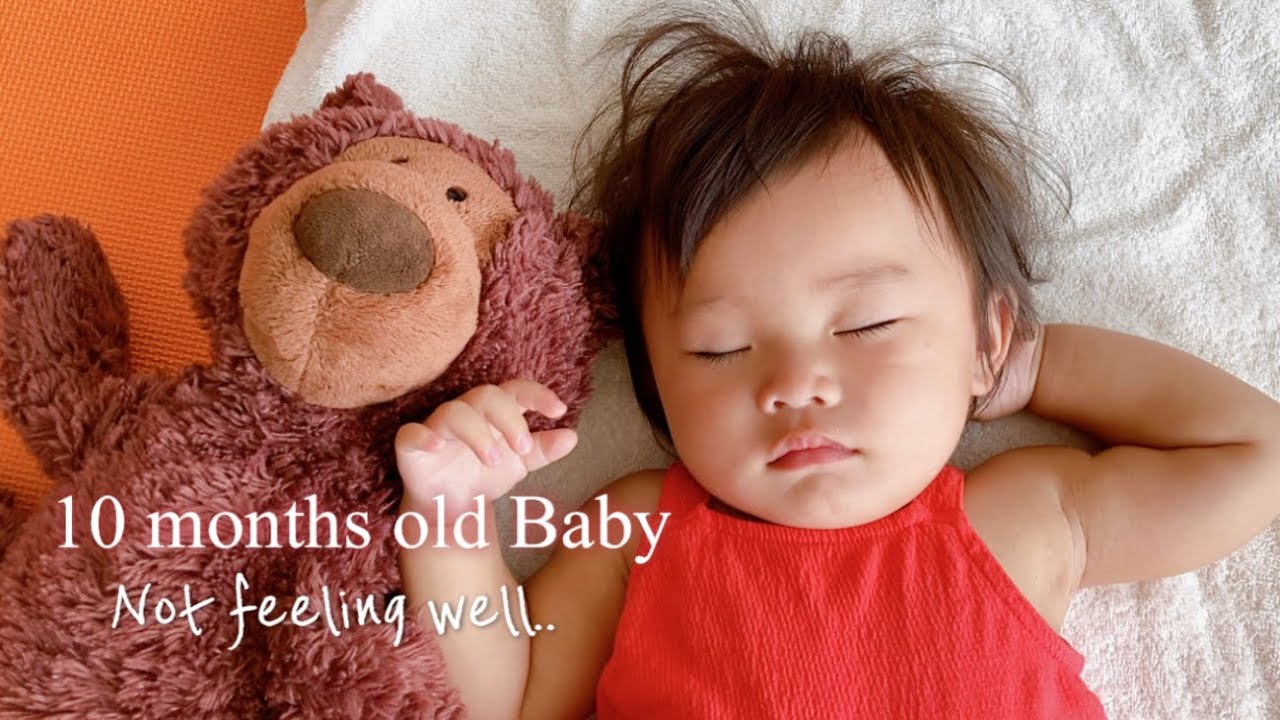【生後10ヶ月】ちょっとお熱...体調が良くない1日 A day when my baby is not feeling well - YouTube