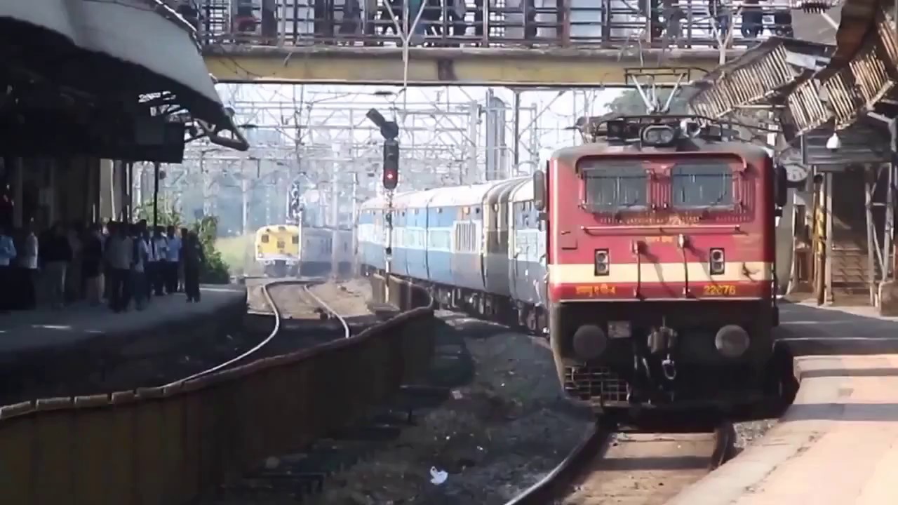 19012 Ahmedabad Junction - Mumbai Central Gujarat Express !! - YouTube
