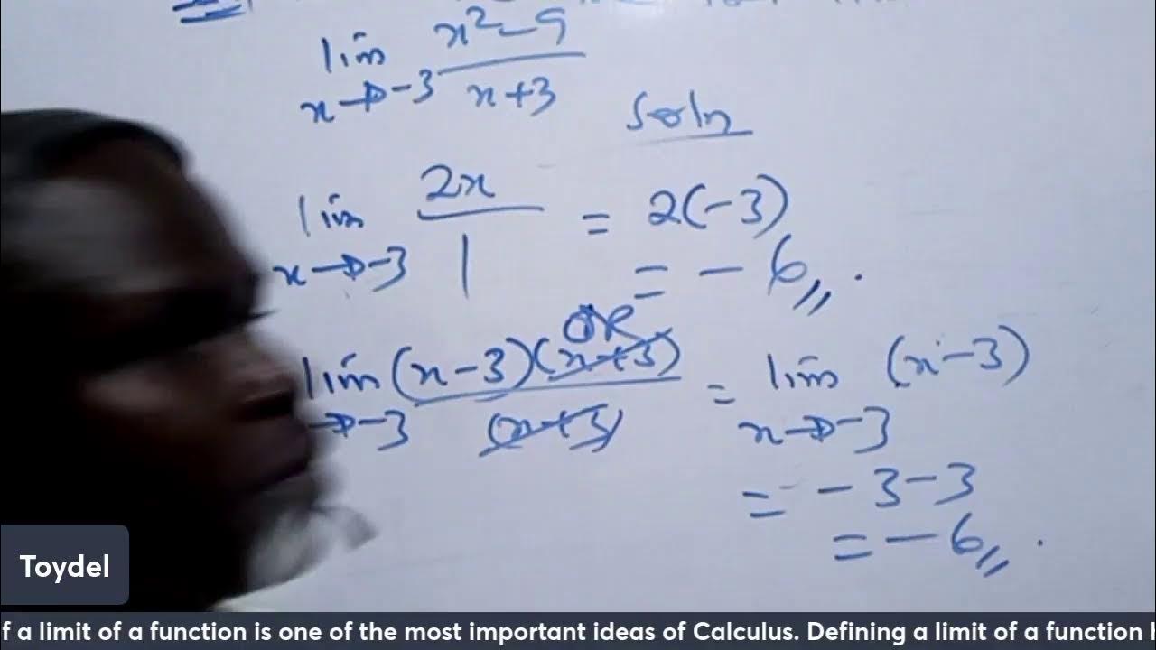 Limits of a Function - YouTube