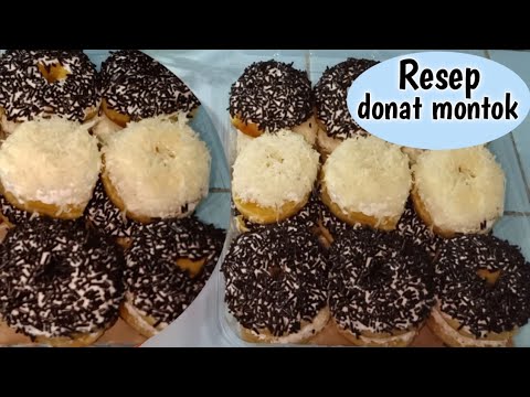 Roti donat tanpa kentang montok dan enak banget/donut bread