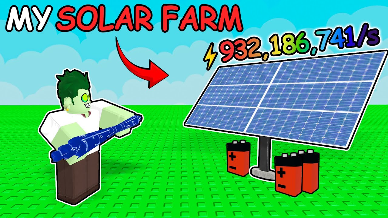 making BILLIONS with My Solar Farm in Roblox... - YouTube