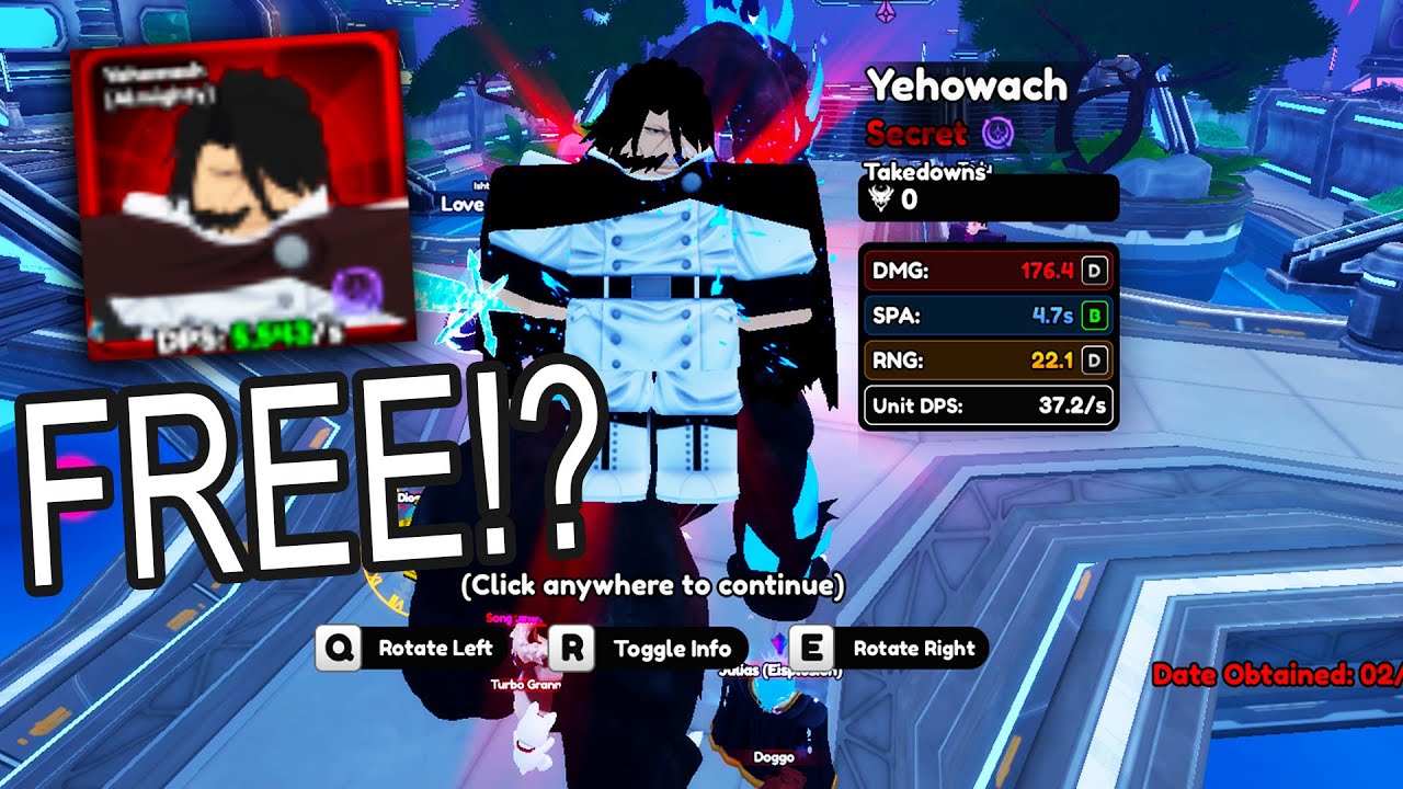 How To GET YEHOWACH EVO (ALMIGHTY) SHOWCASE In ANIME VANGUARDS UPDATE 4 ...