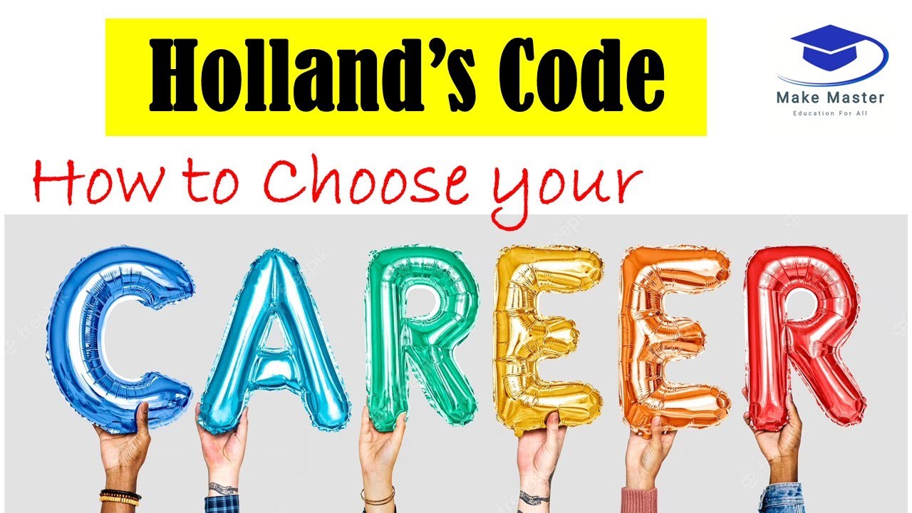 How to choose your career wisely? | What is Holland's code? | #Makemaster - YouTube