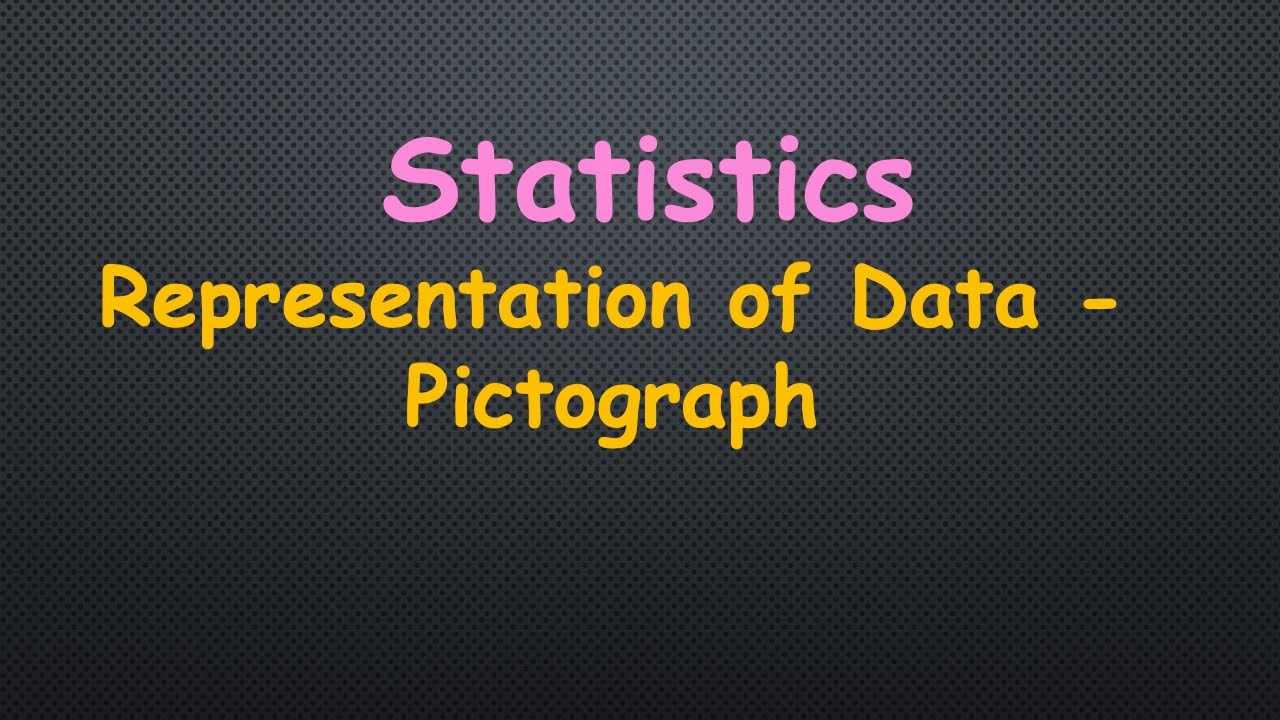 Pictograph | Representation of Data | Part 4 | Statistics - YouTube
