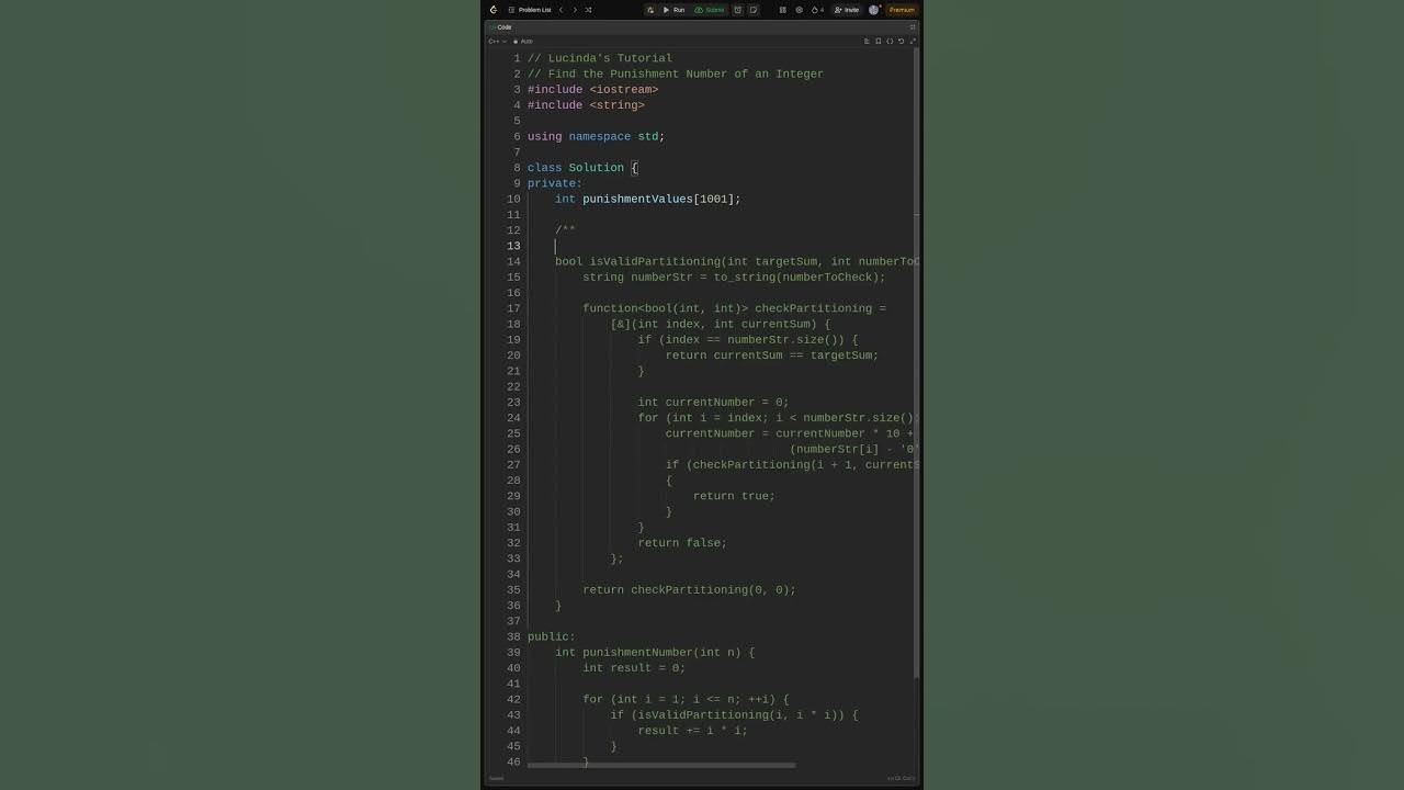 🎀LeetCode Problem 2698🎀 Find the Punishment Number of an Integer - YouTube