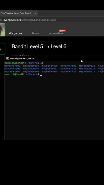 menyelesaikan tantangan bandit CtF level ke enam - YouTube