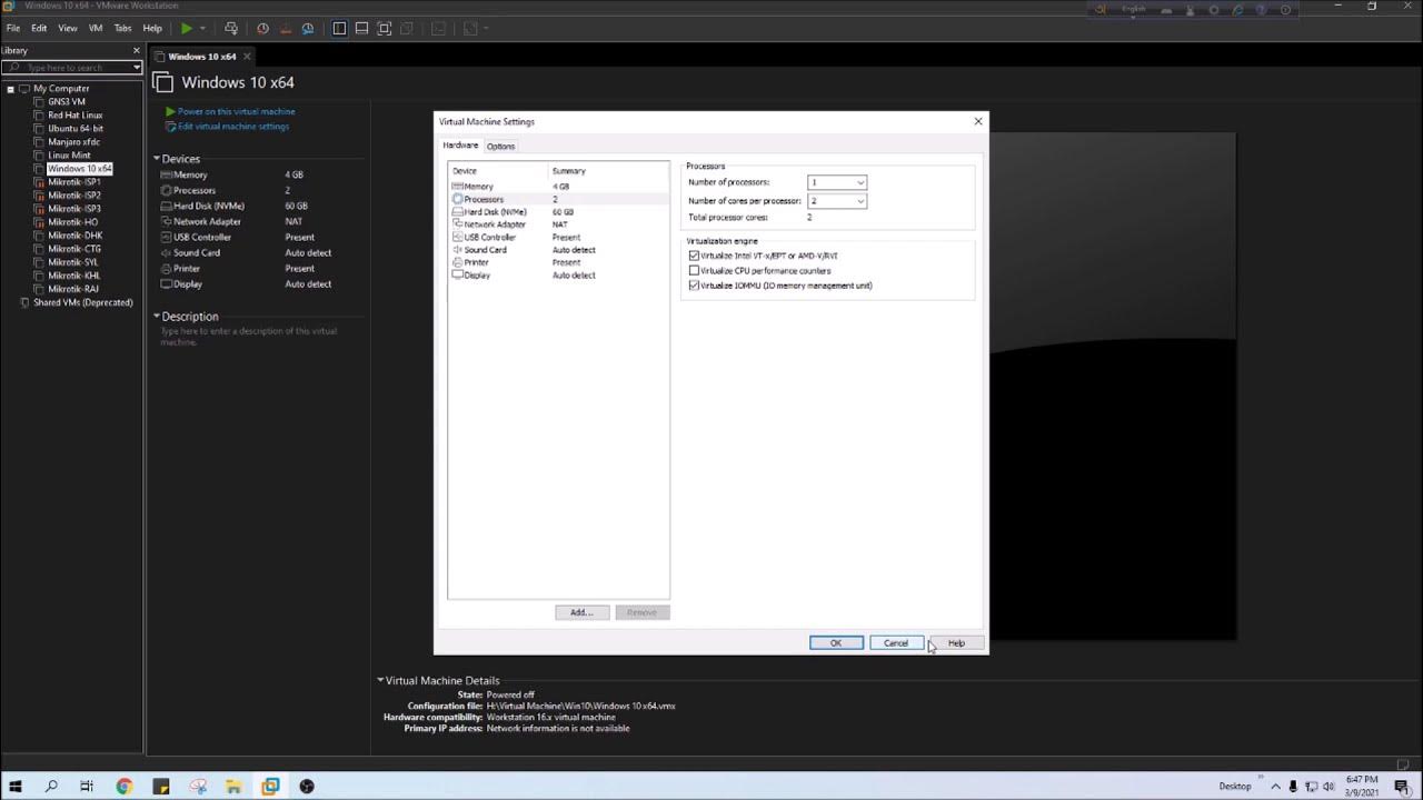VMware Troubleshoot: Virtualized performance counters require at least one available functioning ...