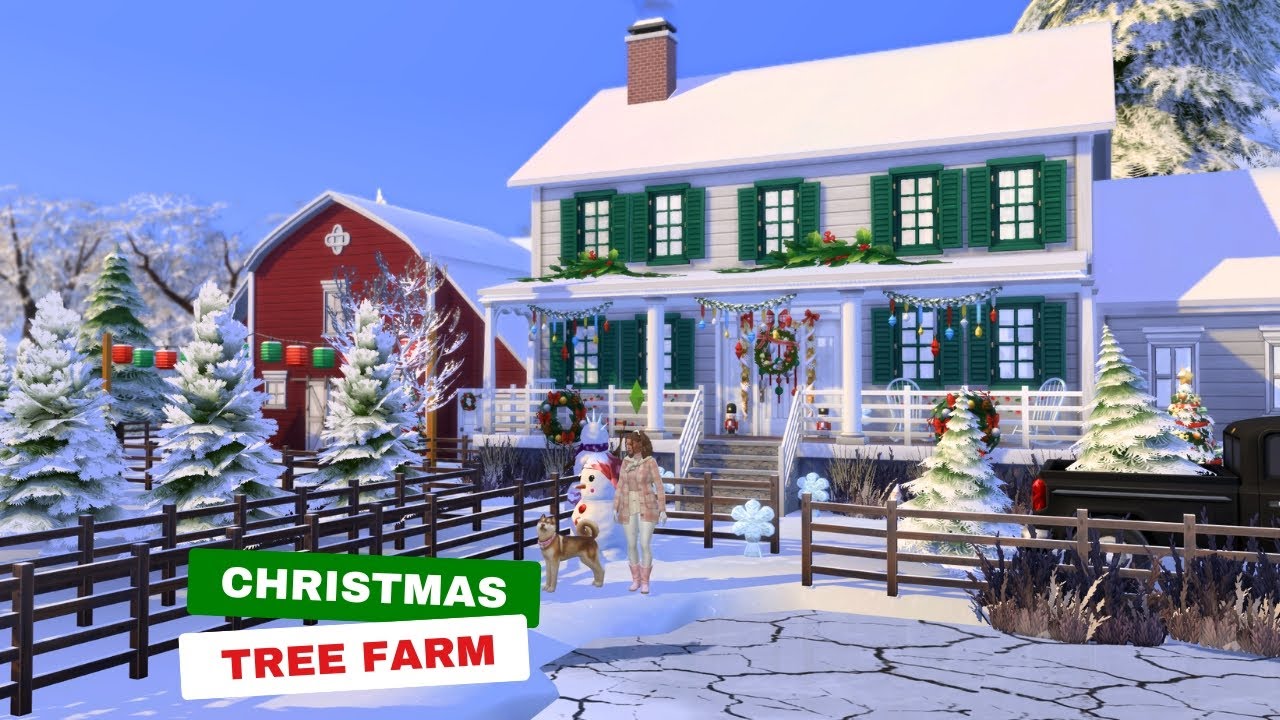 Christmas Tree Farm | The Sims 4 Speed Build - YouTube