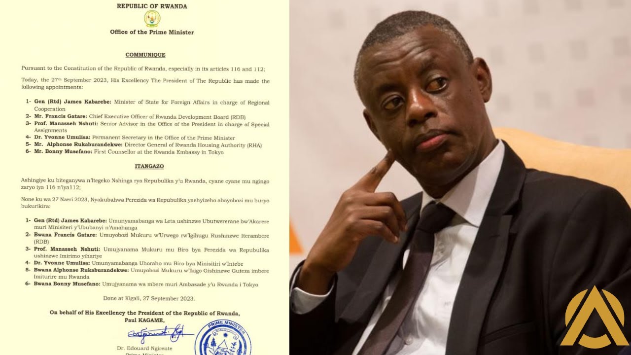 gen Ltd james KABAREBE agizwe umuntu ukomeye || itanga zo ry'ihutirwa ...