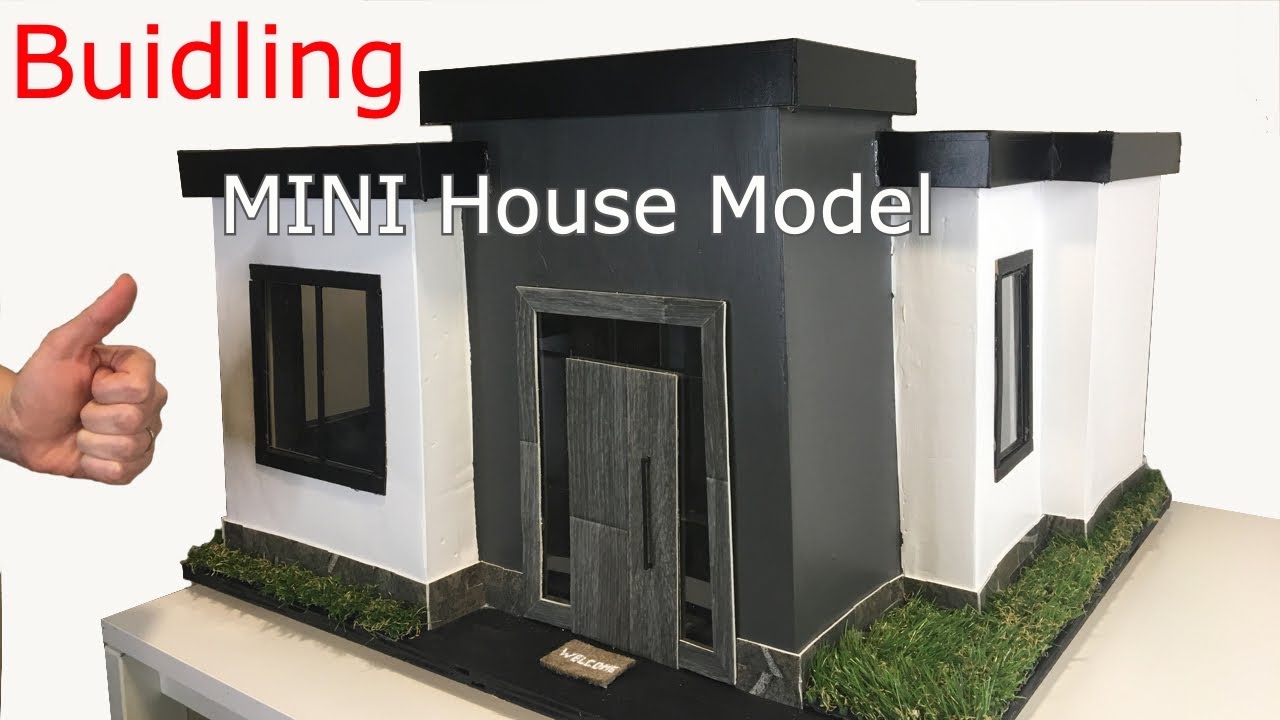 How to Build Mini House model with Drywall - YouTube