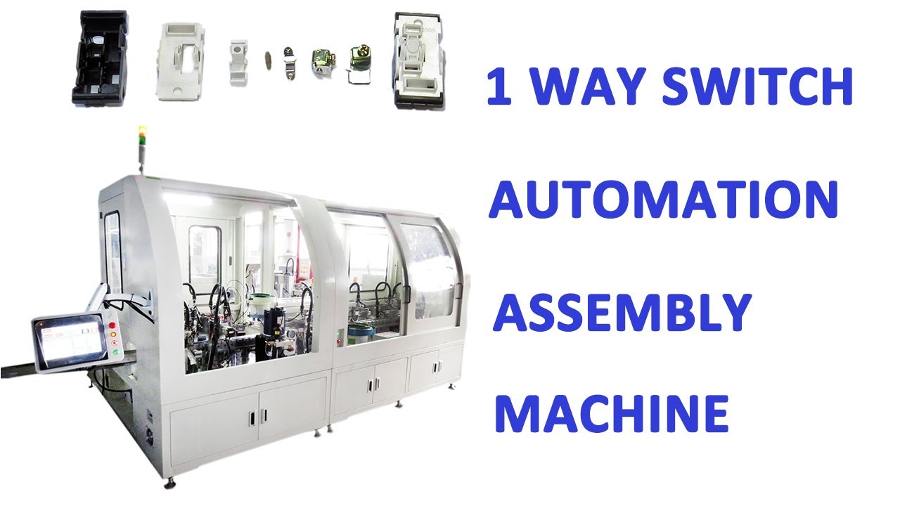 1 WAY SWITCH AUTOMATIC ASSEMBLY MACHINE - YouTube