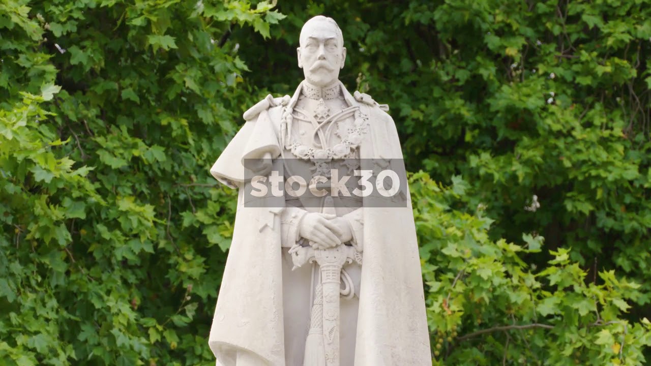 Statue Of King George V On Abingdon Street In London, UK - YouTube
