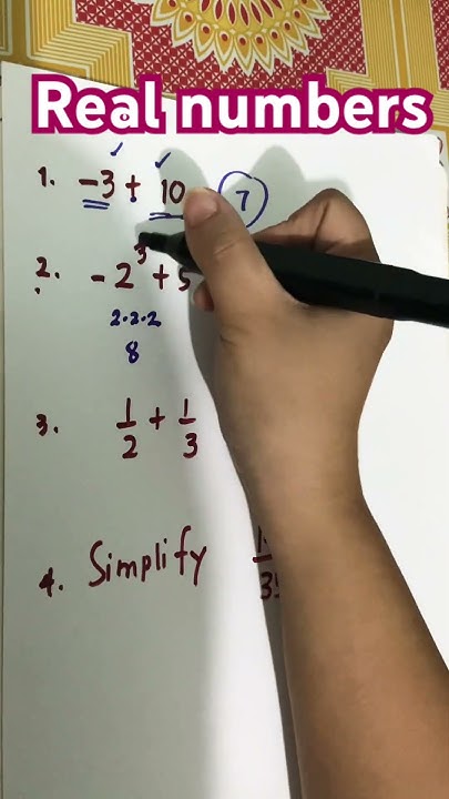 Dealing with real numbers , Math problems solved , Simplifying numbers ...
