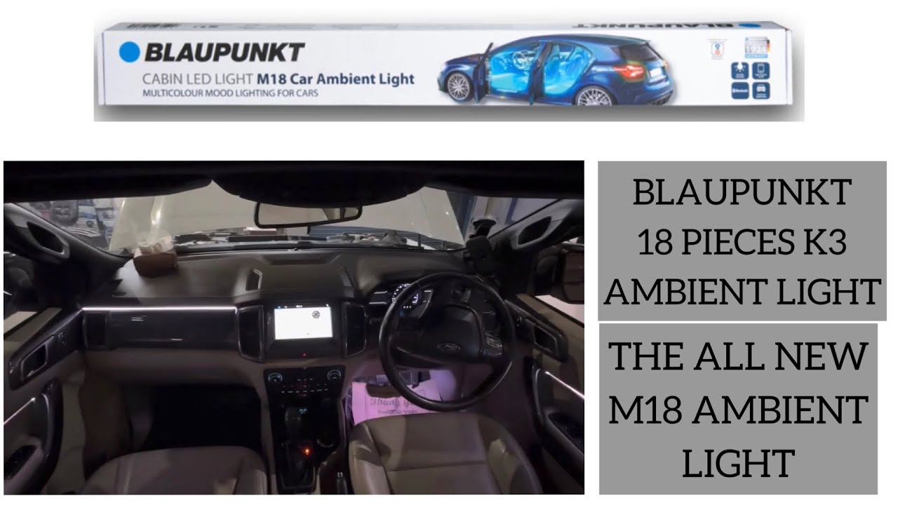 Blaupunkt M18 car ambient light - YouTube