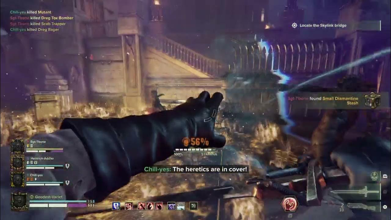 Darktide Psyker Gameplay | Auric Maelstrom I-III-VII-F | Enclavum Baross | No Commentary - YouTube