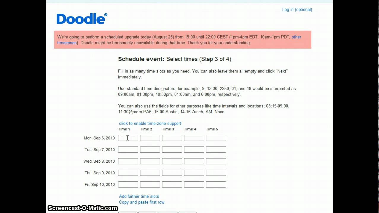 Scheduling a Meeting with Doodle - YouTube