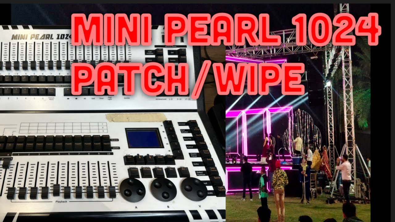 Mini pearl 1024 dmx controller training in hindi - YouTube
