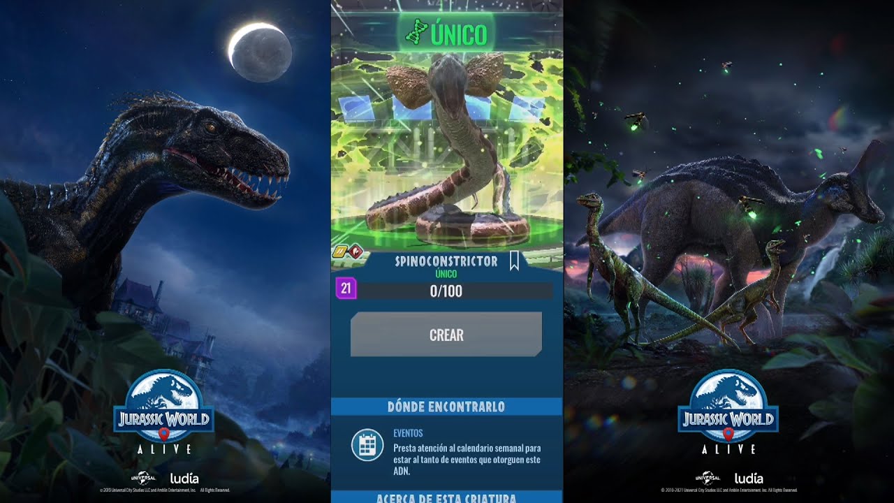 #JWA Desbloqueando Criaturas Únicas en Jurassic World Alive - YouTube