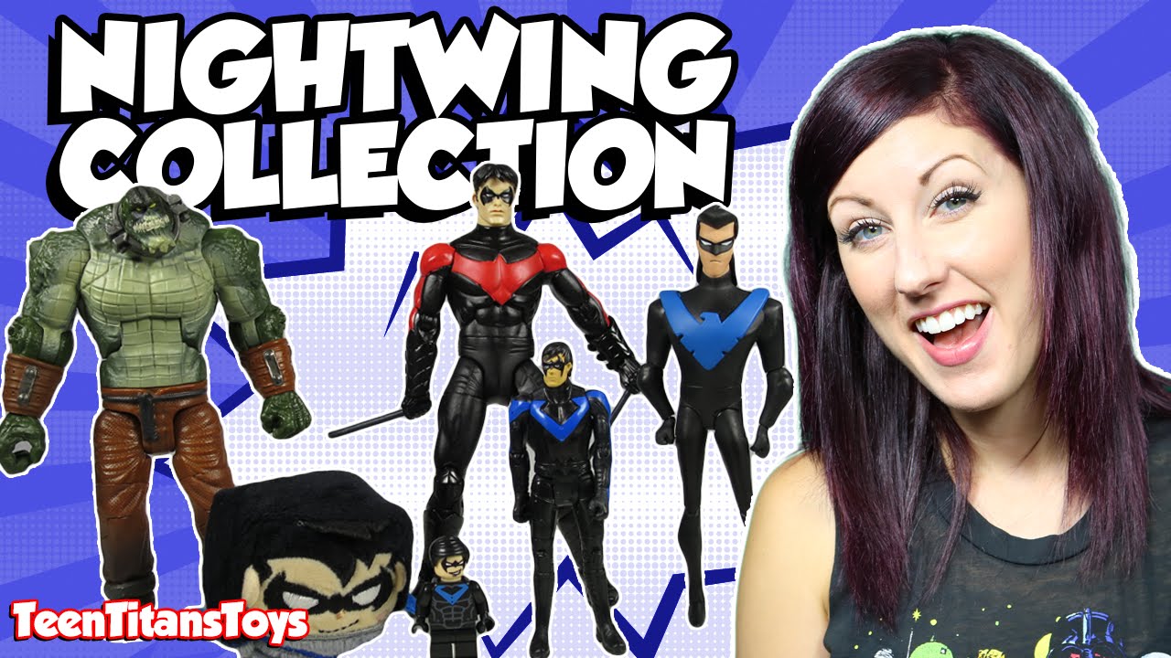 NIGHTWING Robin COLLECTION with Nightwing Mini Figure, Plush Nightwing ...