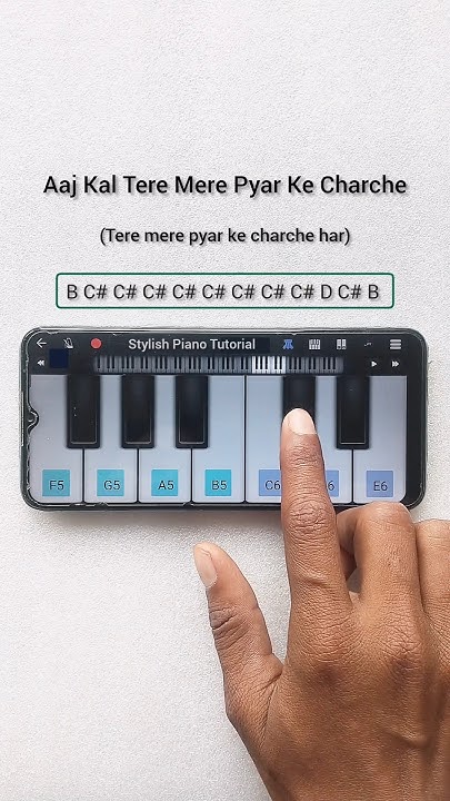 Aaj Kal Tere Mere Pyar Ke Charche | Easy Tutorial - YouTube