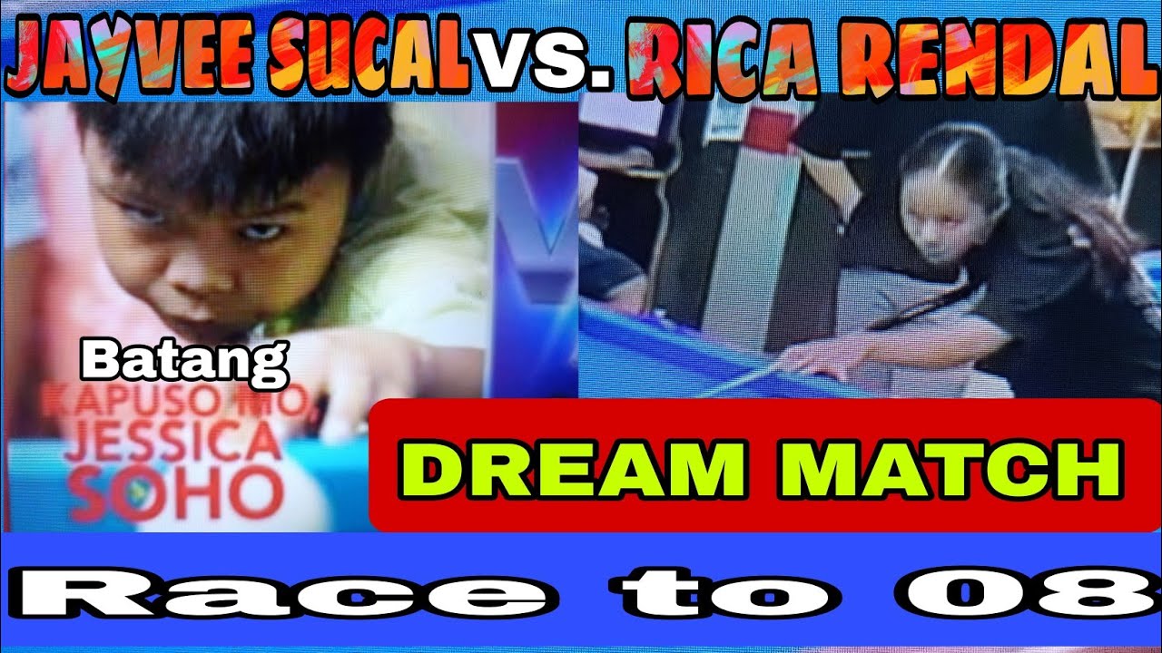 RICA RENDAL vs. JAYBEE SUCAL(batang KMJS) DREAM MATCH#trending#billiard ...
