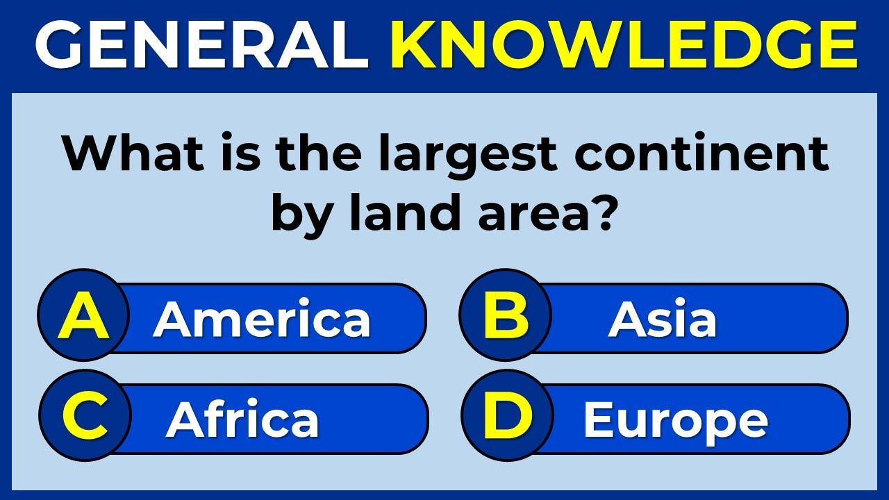 50 General Knowledge Questions! How Good Is Your General Knowledge? # ...
