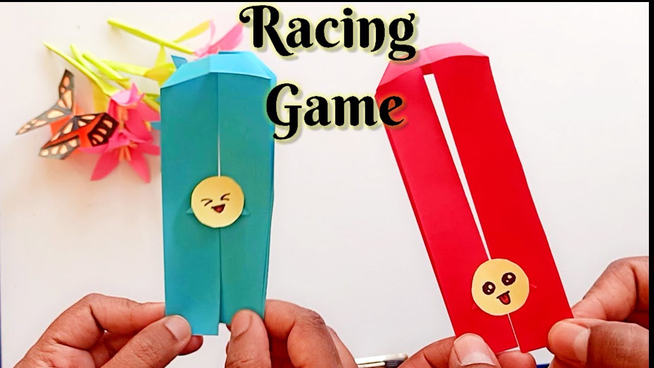 Paper racing crafts for kids | Paper tutorial | Paper toys |Origami ...