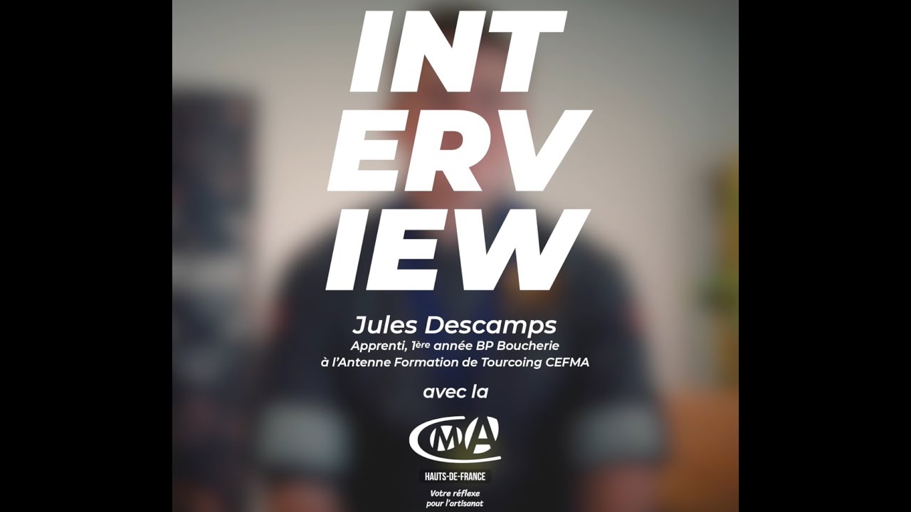 // INTERVIEWS // Jules Descamps apprenti boucher à la CMA Hauts-de ...