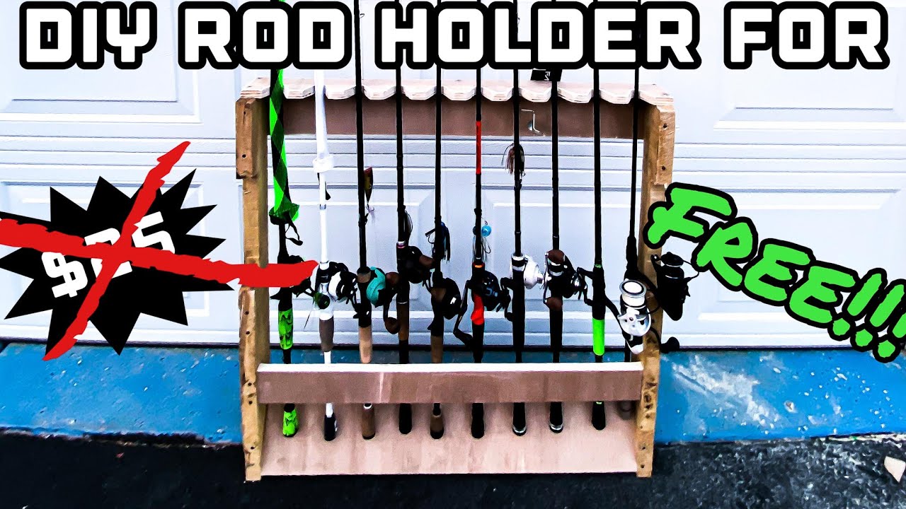 Build a Rod Rack for FREE (Wooden Pallet) - YouTube