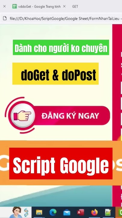 doGet và doPost trong script google - YouTube