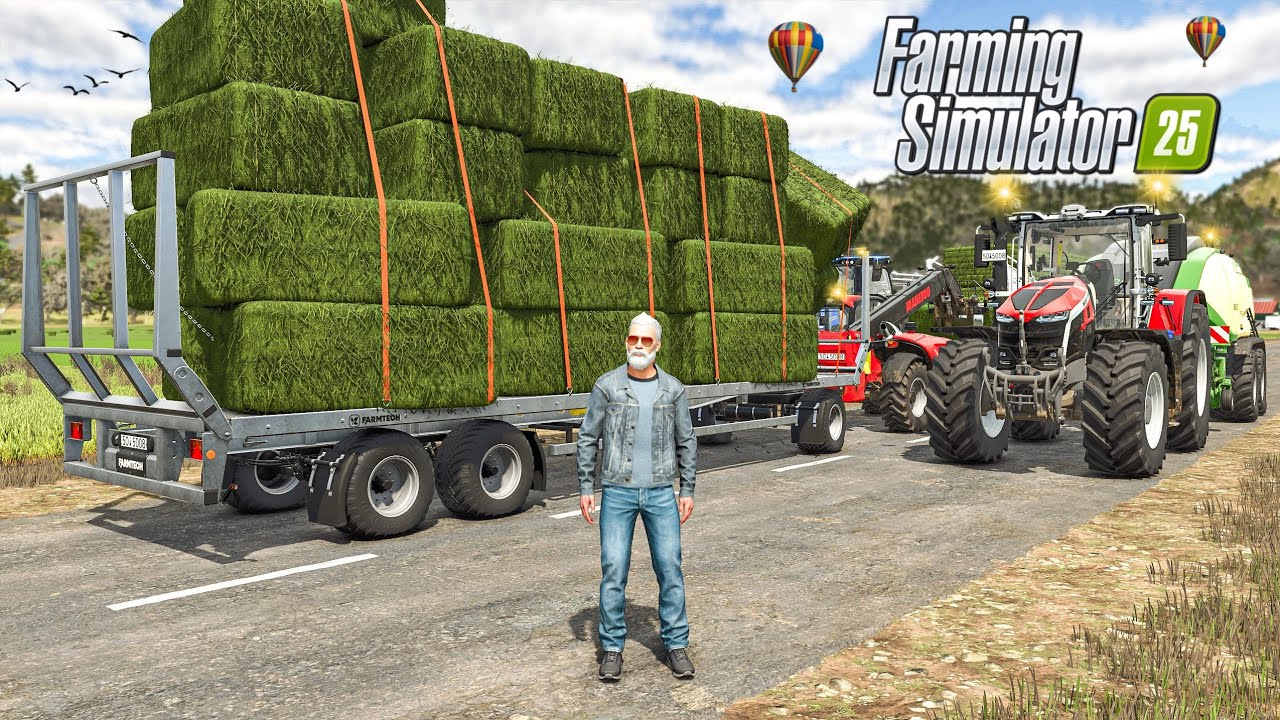STORING Grass Bales & WRAPPING Bales In Fs25 | Farming Simulator 25 ...